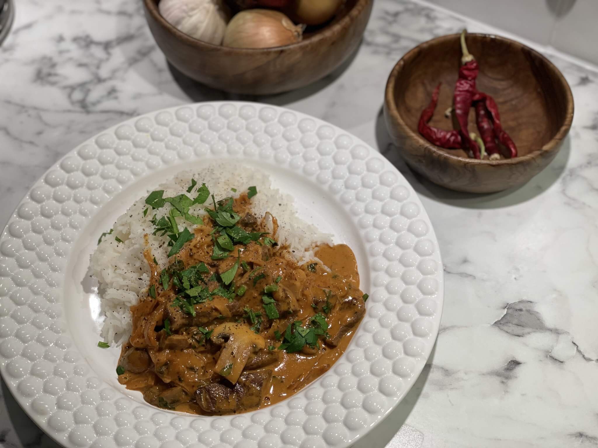Biff stroganoff med smak av vilt - Jaktlivet.se